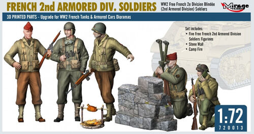 Mirage-Hobby 720013 French 2nd Armored Division Soldiers
