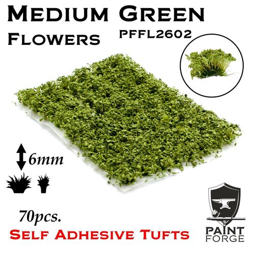 Paint Forge PFFL2602 Medium Green Flowers 6mm