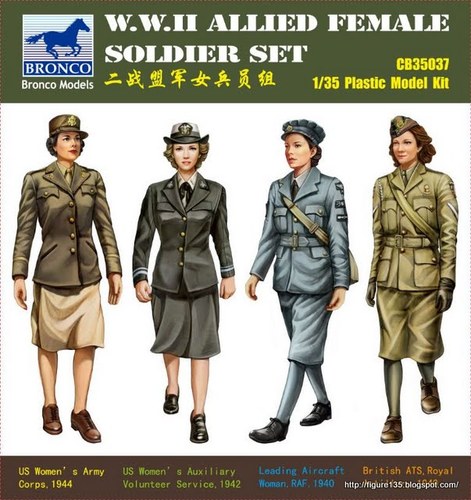 Bronco CB35037 W.W.II Allied Female Soldier Set