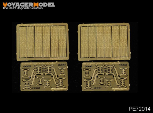VoyagerModel.Co.Ltd PE72014 European Garden Bench Pattern 1