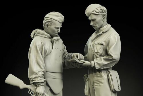 PanzerArt FI35-038 Soviet officers briefing set