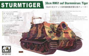 AFV Club 35103 Sturmtiger 3.8cm RW6-1 L/5.5 Assault Gun