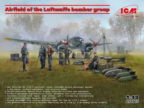 ICM DS4805 Airfield Of The Luftwaffe Bomber Group