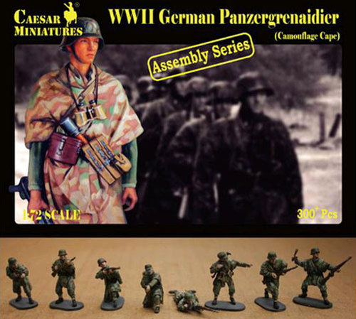 Caesar Miniatures CM7717 German Panzergrenaidier (Camouflage Cape) (ASSEMBLY SERIES)