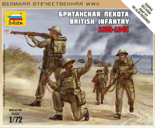 Zvezda 6166 British Infantry (1939-1945)