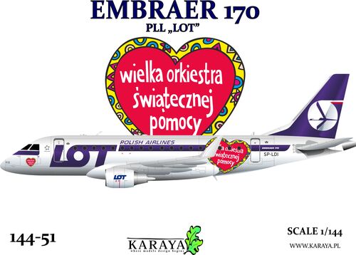 KARAYA 144-51 Embraer 170 PLL 'LOT' (Early And Special WOSP Liveries)