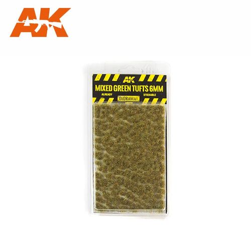 AK-Interactive 8119 Mixed Green Tufts 6mm