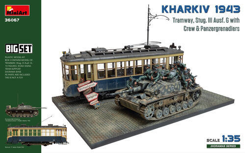 MiniArt 36067 Kharkiv 1943 - Tramway, StuG III Ausf G with Crew & Panzergrenadiers Big Set