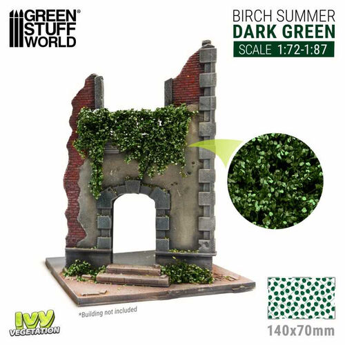 Green Stuff World 4647 Ivy Foliage - Dark Green Birch Summer - Small