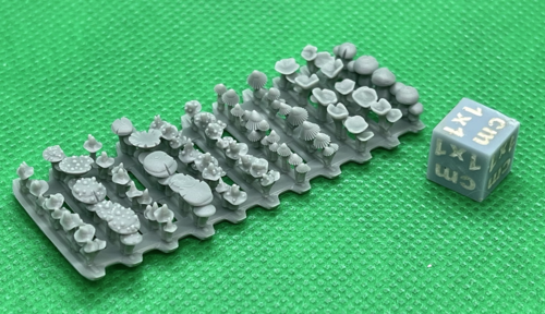 EMP3D 99160104 Grzyby 6mm - 11 różnych typów 50-60 szt