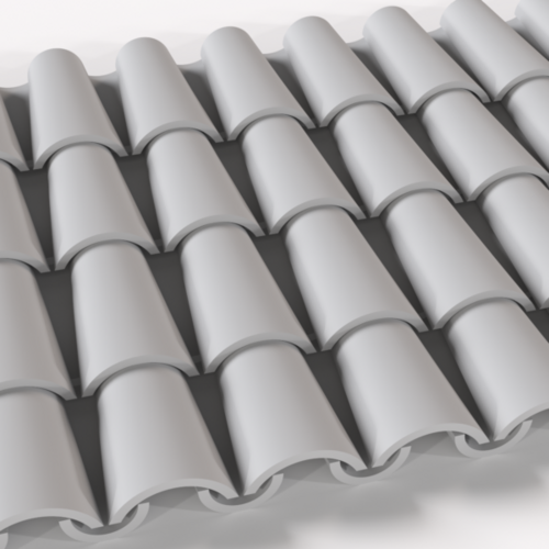 HD Models 35058 Roof Tile 'Italian Coppi' (200 pcs)