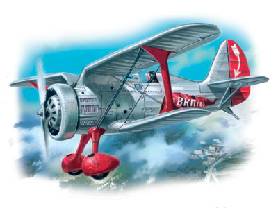 ICM 72062 Polikarpov I-15 Soviet biplane