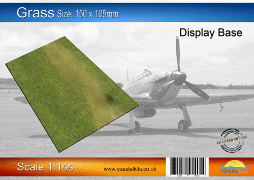 Coastal kits S210-144-150 1:144 Grass Display Base 150x105mm