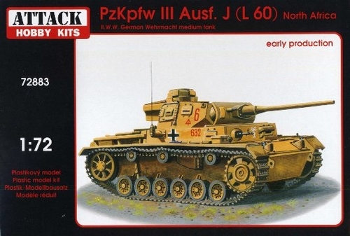 Attack 72883 Pz.Kpfw.III Ausf.J (L 60) North Africa
