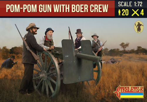 Strelets-R 18872 Pom-Pom Gun with Boer Crew - Second Boer War