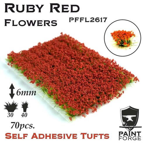 Paint Forge PFFL2617 Ruby Red Flowers 6mm
