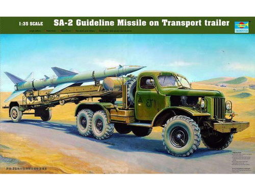 Trumpeter 00204 SA-2 Guideline Missile on Transport trailer
