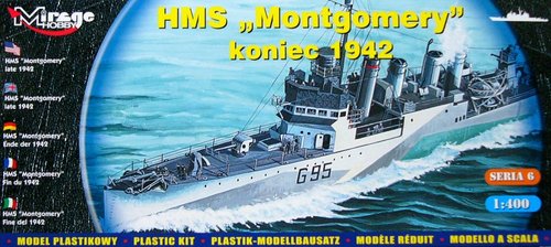 Mirage-Hobby 40607 British Destroyer HMS Montgomery (late 1942)