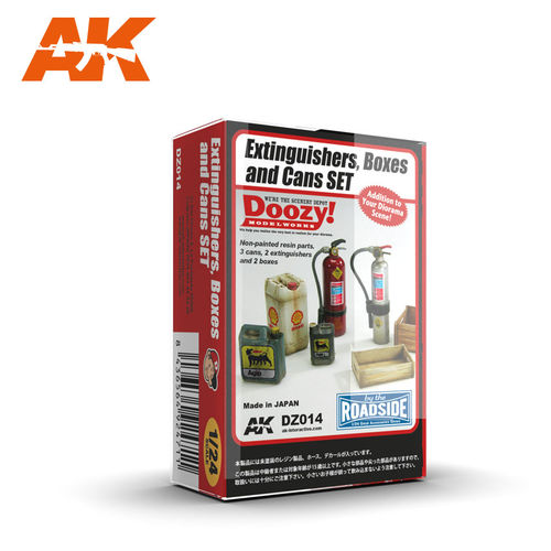 AK-Interactive DZ014 Extinguishers, Boxes And Cans Set
