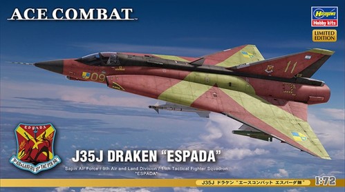 Hasegawa SP340 J35J Draken ''Ace Combat Espada''