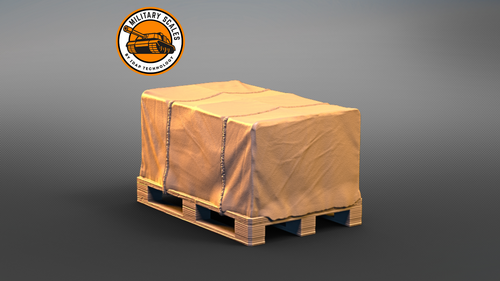 IDAP Technology PMI0299B Cargo On A Europallet With A Tarpaulin #1