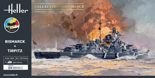 Heller 55078 Bismark And Tirpitz Twinset - Starter Kit