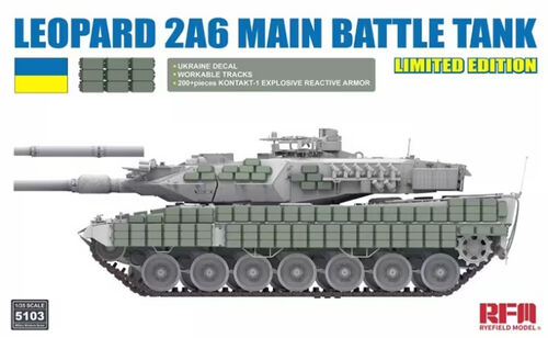 Rye Field Model RM-5103 Leopard 2A6 Main Battle Tank Limited Edition