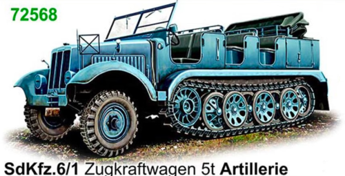 ACE 72568 SdKfz.6/1 Zugkraftwagen 5t artillerie