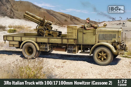IBG 72099 3Ro Italian Truck With 100/17 100mm Howitzer (Cassone 2)