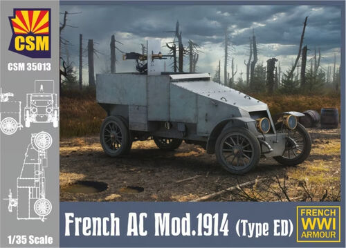 Copper State Models 35013 French AC Mod.1914 (Type ED) French WWI Armour