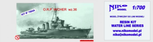 NIKO MODEL 7004A Polish Destroyer Wicher 1936