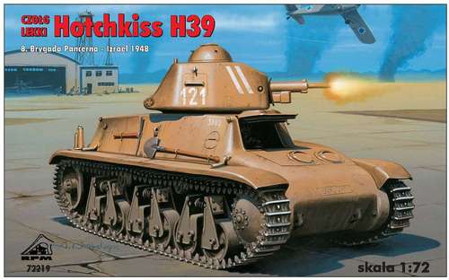 RPM 72219 Light Tank Hotchkiss H39 (8.Tank Brigade-Israel 1948)