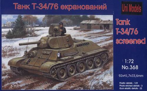 Unimodels 368 Soviet T-34/76 (early version) screened