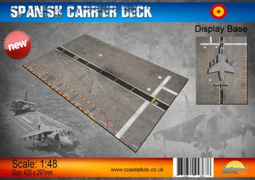 Coastal kits S636-48 1:48 Spanish Carrier Deck 420 x 297mm