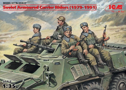 ICM 35637 Soviet Armored Carrier Riders (1979-1991), (4 figures)