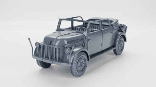 EMP3D 72011244 Steyr 1500 - sztabowy - ze złożonym dachem
