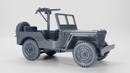 EMP3D 72011608 Jeep Willys z Kmem kal.30 - Wersja 2
