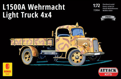 Attack 72904 Mercedes-Benz L1500A Wehrmacht Light Truck 4x4 (Profi Line)