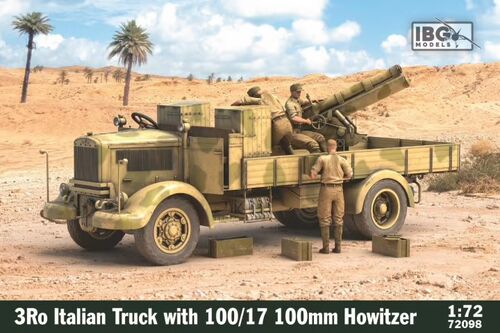 IBG 72098 3Ro Italian Truck with 100/17 100mm Howitzer