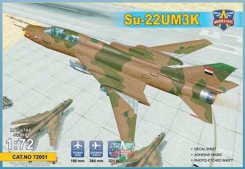 Modelsvit 72051 Su-22UM3K advanced two-seat trainer (Export vers.)