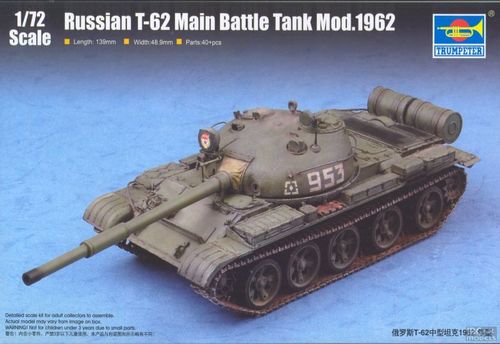Trumpeter 07146 Russian T-62 Main Battle Tank Mod.1962