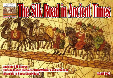 Linear-A 008 The Silk Road in Ancient Times (28 figures in 7 poses with 8 camels & 1 jak)
