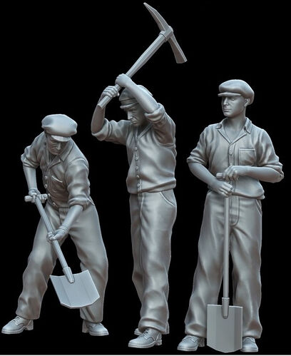 White Stork Miniatures F72082 Workers