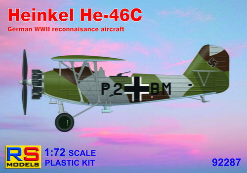 RS Models 92287 Heinkel He-46C - German WWII Reconnaissance Aircraft