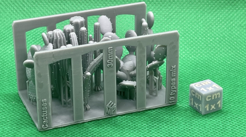 EMP3D 99160109 Kaktusy Mix - 10 różnych sztuk - 30 mm