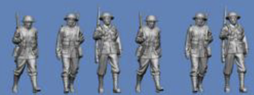 Germania-Figuren 72-WW1-306 British Infantry 1914/18 Marching soldiers