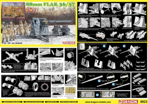 Dragon 6923 88mm FLAK 36/37 2 in 1 '39-'45 Series