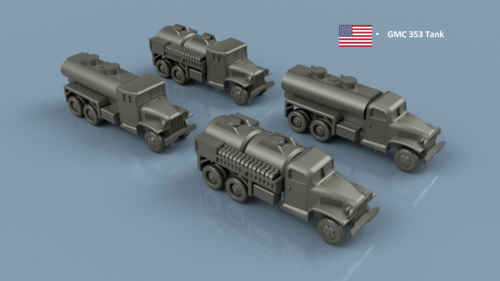 L'Arsenal 2.0 3D700350 GMC 353 Tank - 3D printing (10 pcs)