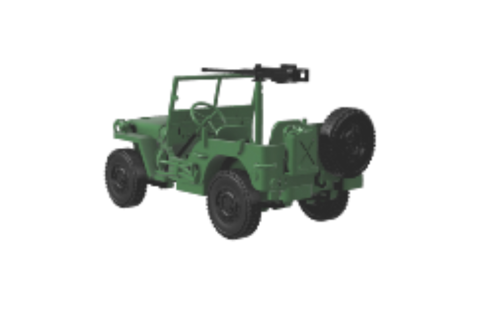 L'Arsenal 2.0 3D144073 Jeep Willys 12.7 machine gun x 3