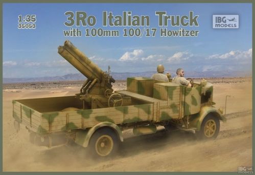 IBG 35053 3Ro Italian Truck with 100 mm 100/17 Howitzer
